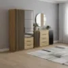 Zestaw szafa Sorento craft złoty 100 + komoda Sorento 160 | Abra Meble